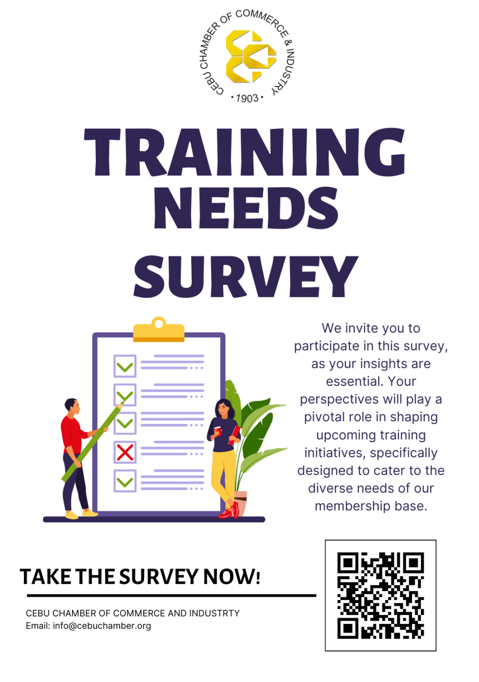 [SURVEY] We want to hear from you! | TRAINING NEEDS SURVEY - CCCI